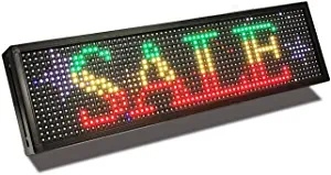 LED letter light Scrolling Message WIFI Control Outdoor Full Color Text ...