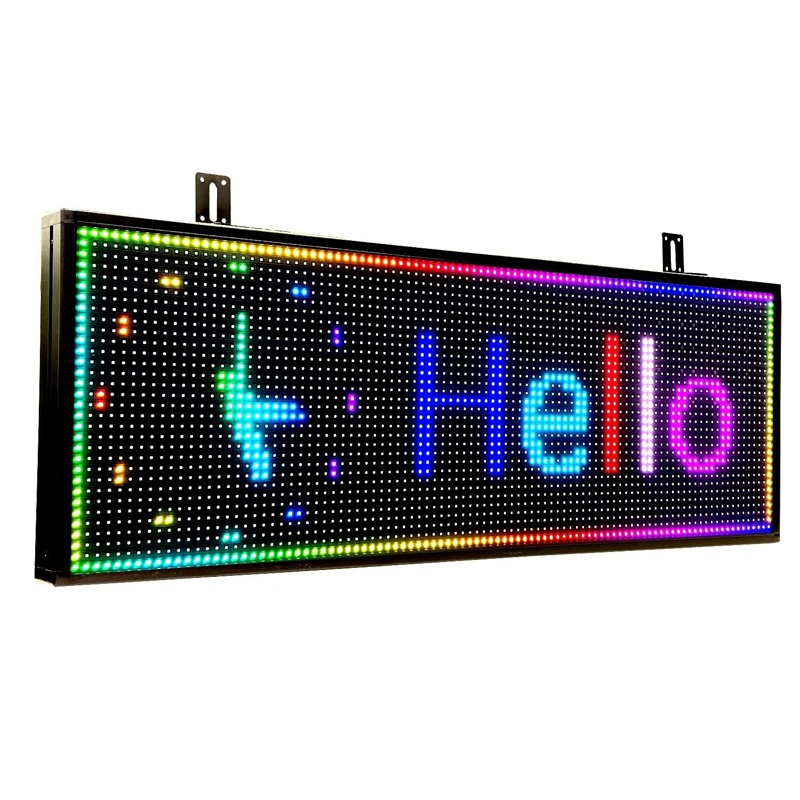 Scrolling Programmable Led Sign, Outdoor Digital Word Led Ticker ...