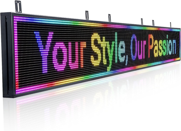 Programmable LED Scrolling Sign for Car,Flexible USB 5V LED Store Sign ...