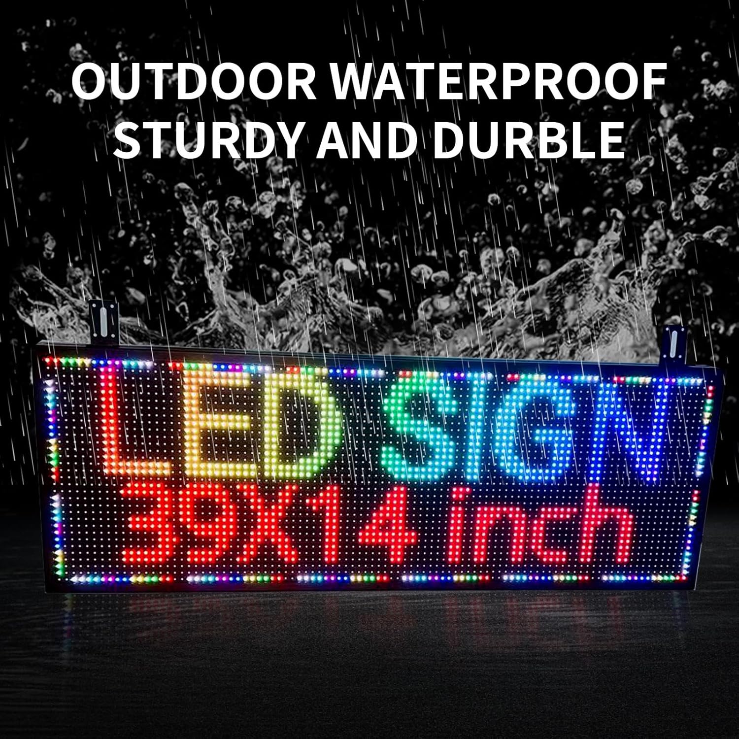 Scrolling Programmable Led Sign, Outdoor Digital Word Led Ticker ...
